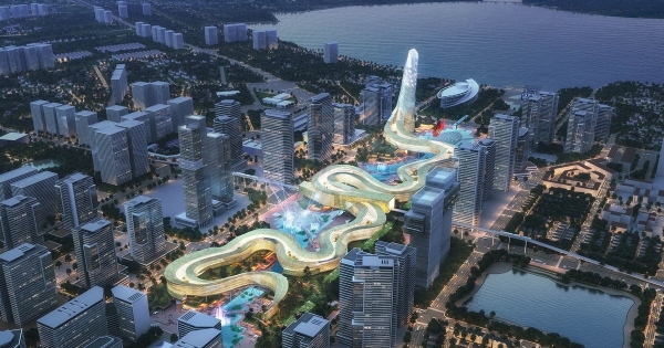 Cận cảnh thiết kế tòa Tháp rồng Hà Nội đạt giải kiến trúc toàn cầu