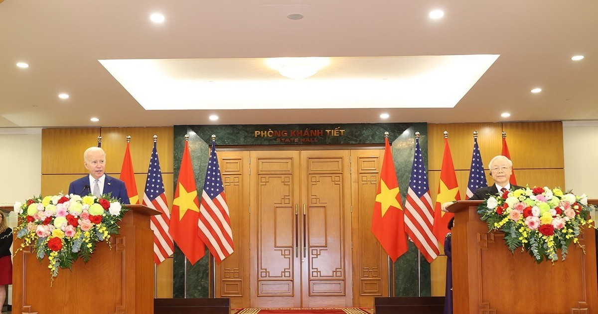 Nội dung họp báo của Tổng Bí thư Nguyễn Phú Trọng và Tổng thống Mỹ Joe ...